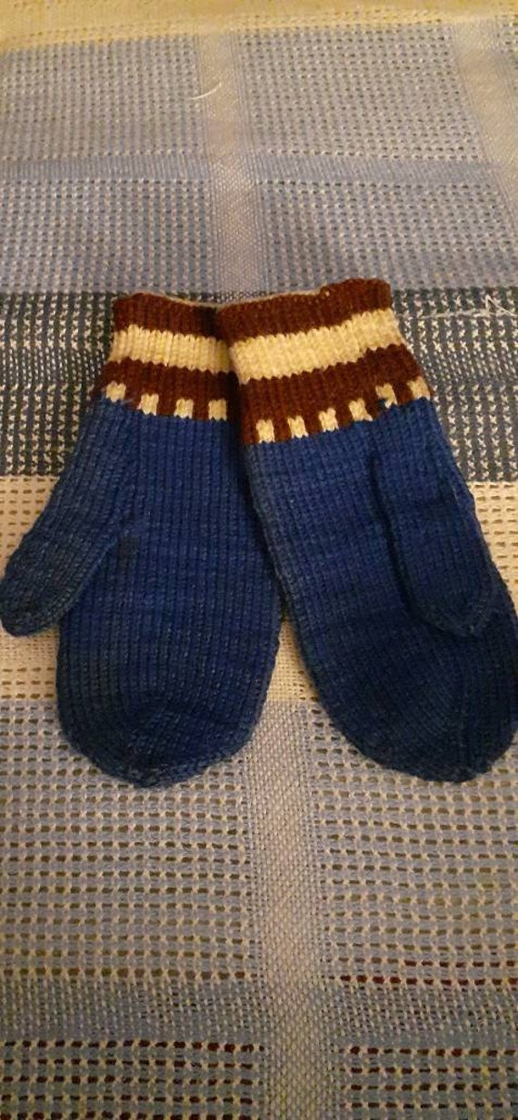 vintage childrens mittens - Gem