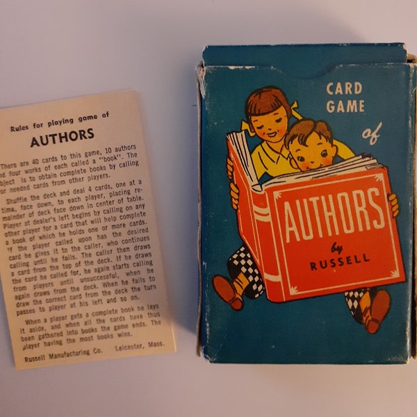 Authors Card Game - Etsy