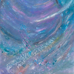 Abstract Oil Pastel Artwork *memories of Venus* – Cosmic Planet Venus ...