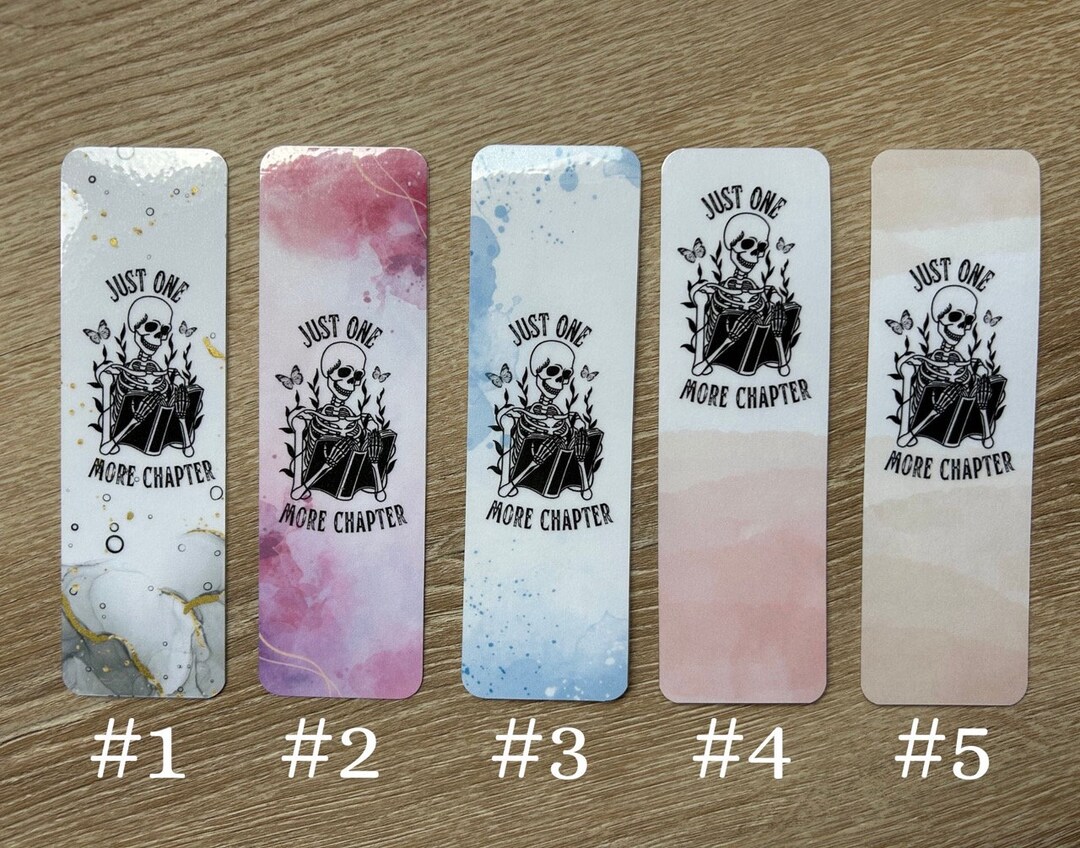 Just One More Chapter Bookmark, Skeleton Bookmark, Booktok, Book Lover ...