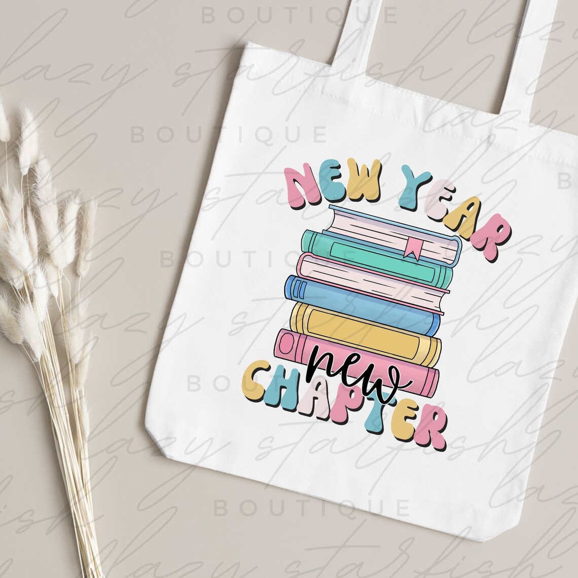New Year New Chapter Png, Books, Booktok, Book Stack Png, Digital ...