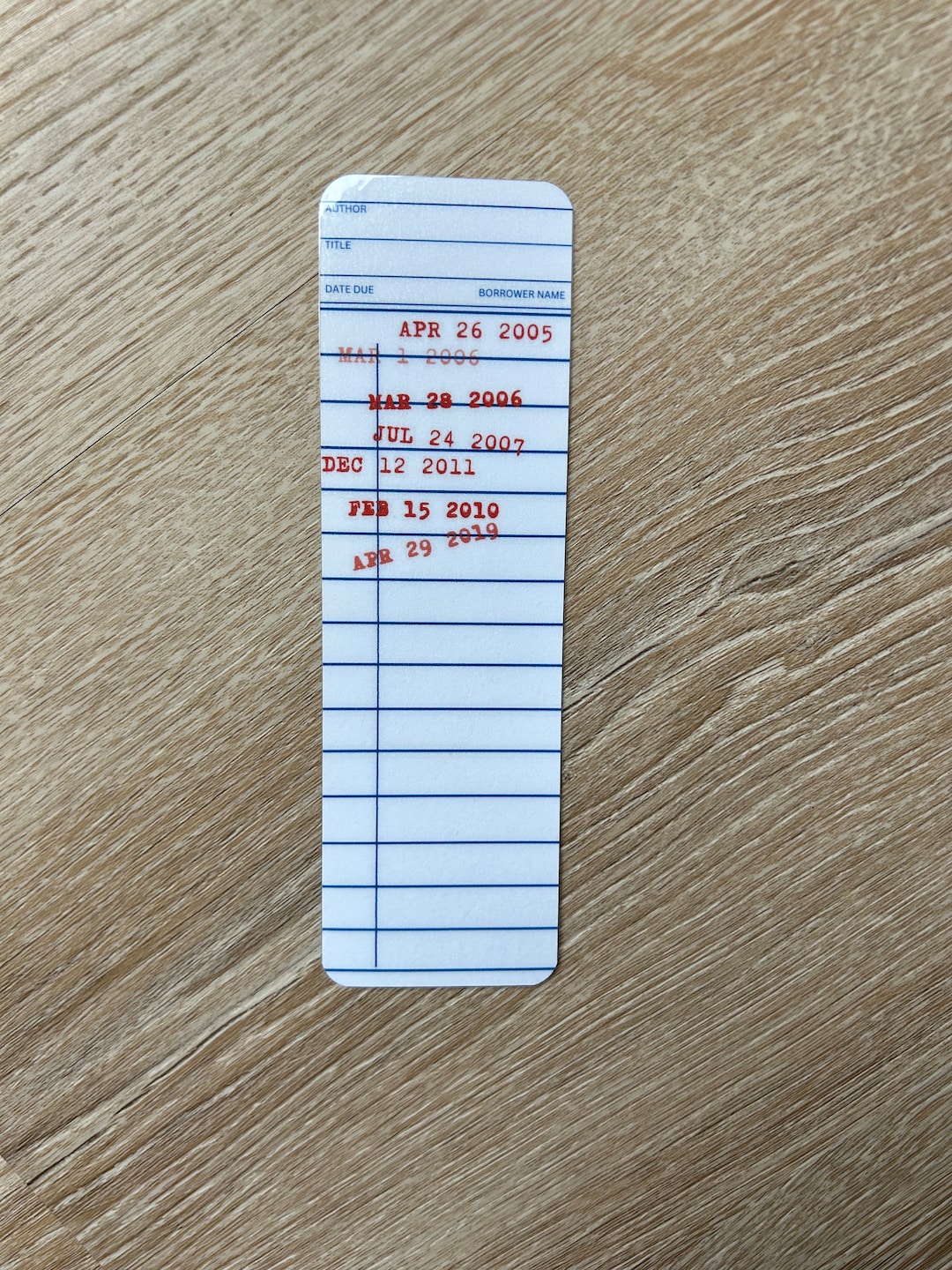 Custom Bookmark, Library Card Bookmark, Book Lovers Bookmark - Etsy