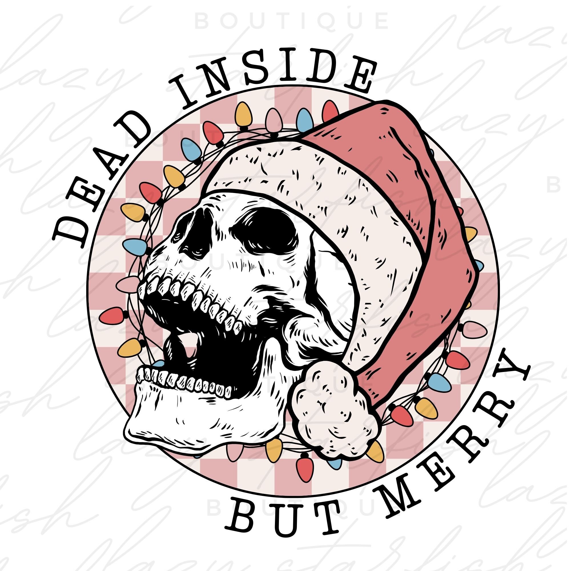 Dead Inside Png, Christmas Png, Holiday Png, Skeleton Santa Png - Etsy