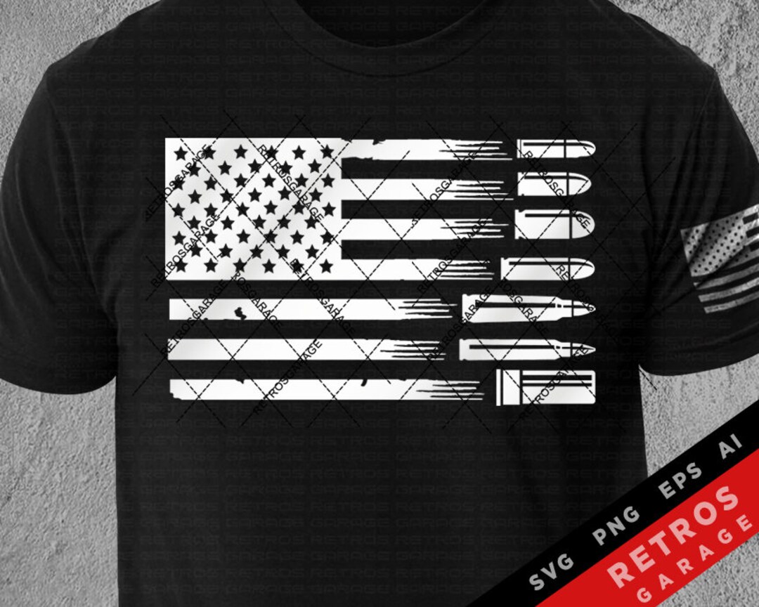 Usa Flag Ammo SVG PNG Rifle Second Amendment Sublimation Patriotic ...
