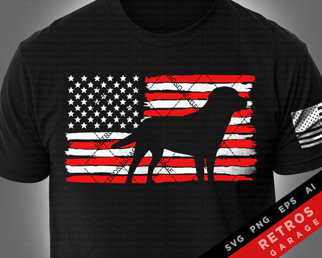 Labrador Usa Flag SVG PNG Dog Flag Cut File Design Sublimation Heat ...
