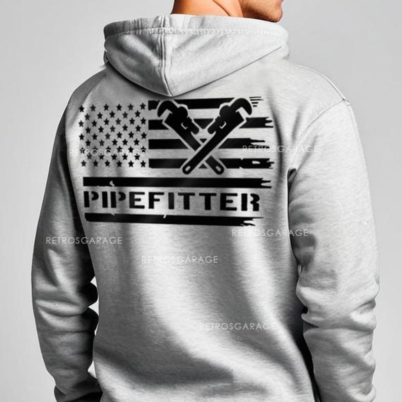 Pipefitter USA Flag SVG PNG Pipefitter Design America Pipes Cut File ...