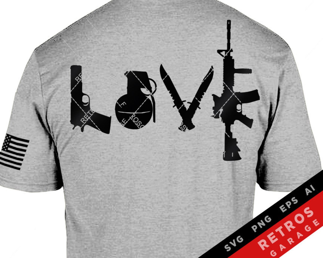 Love Tactical SVG PNG Defend Second Amendment Sublimation Patriotic ...