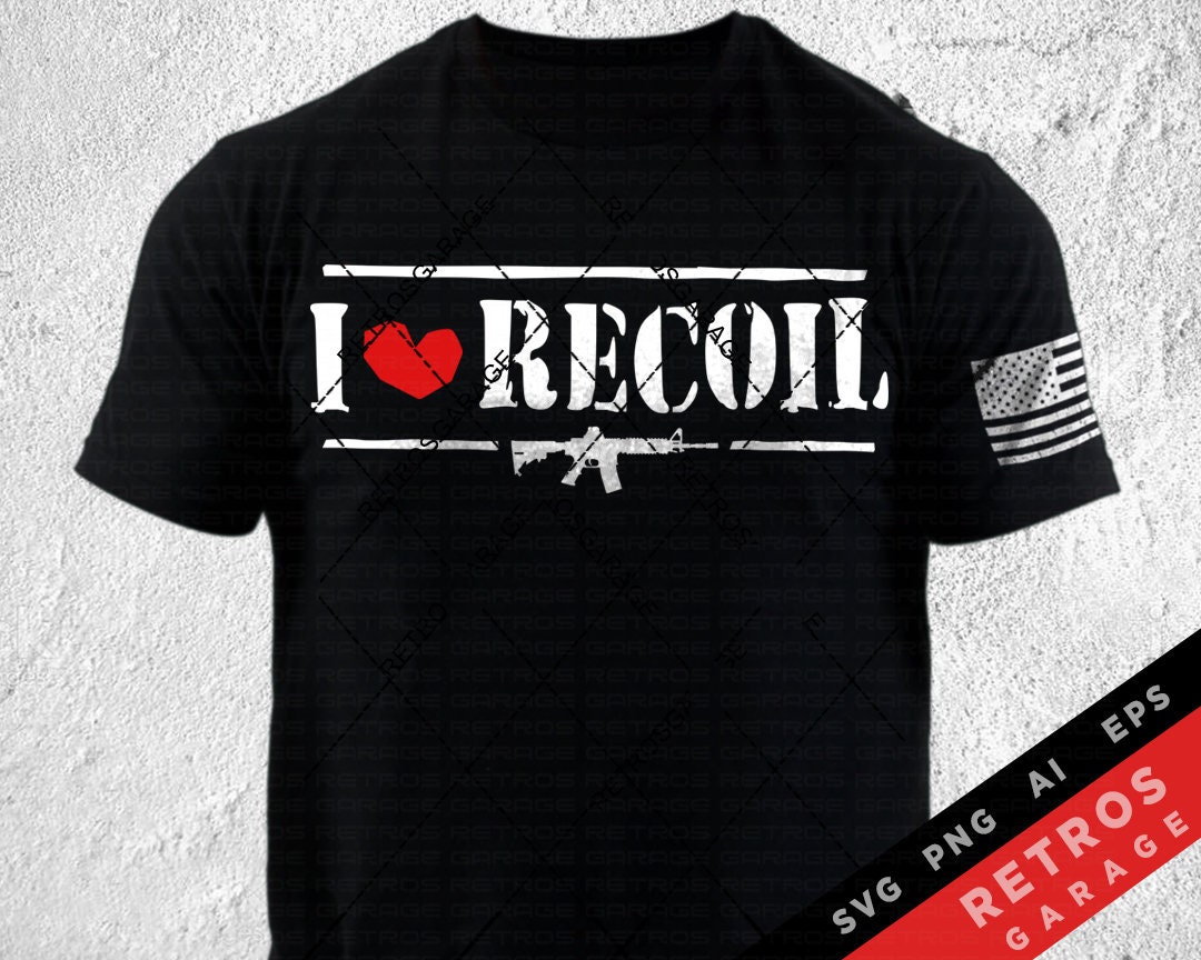 I Love Recoil SVG PNG Second Amendment Sublimation Patriotic - Etsy