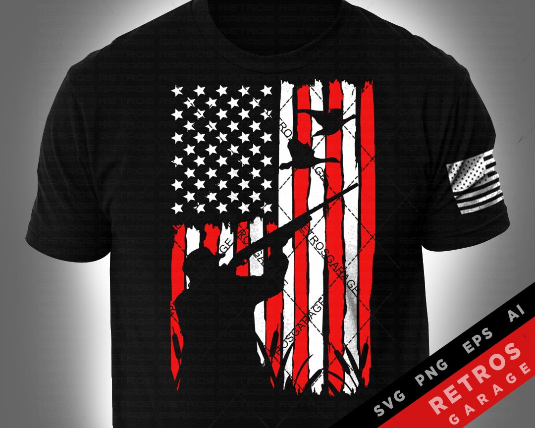 Usa Flag Hunting SVG PNG Hunt Print Design America EPS Usa Gun Rights ...