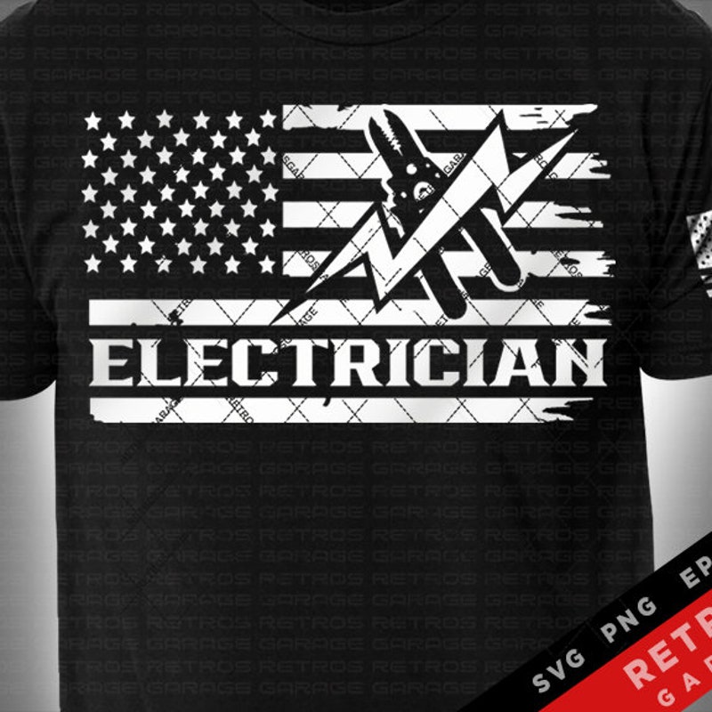 Electrician American Flag Svg - Etsy
