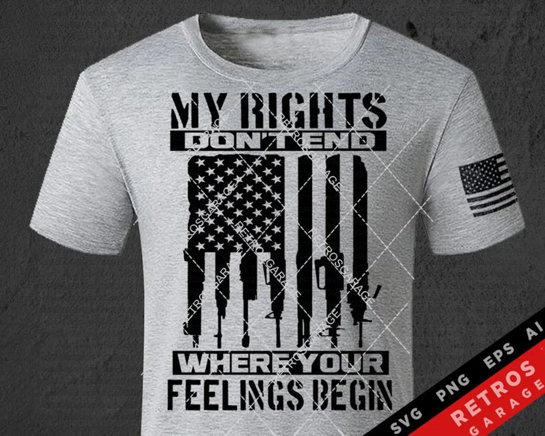 2nd Amendment USA Flag SVG PNG: My Rights Patriotic Design (digital ...