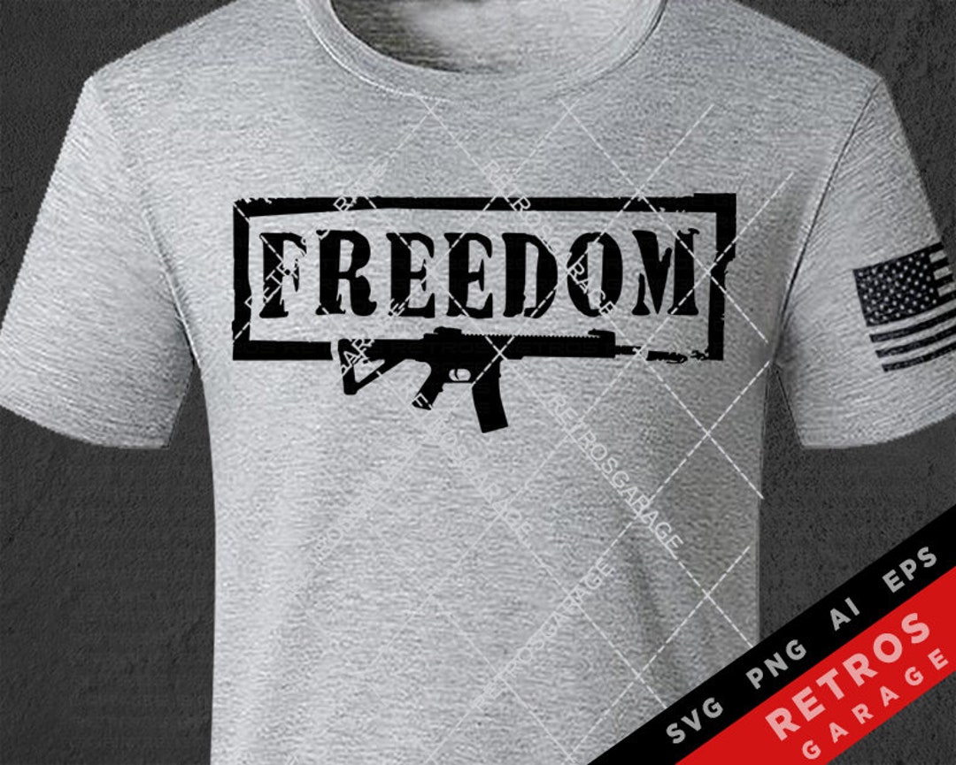Freedom USA Flag SVG PNG Second Amendment Sublimation Patriotic Print ...