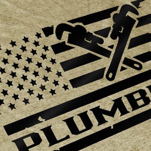 Plumber USA Flag SVG PNG Pipefitter Design America Pipes Cut File ...