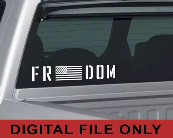 Freedom USA Flag File for Car Sticker Cutting SVG PNG Second - Etsy