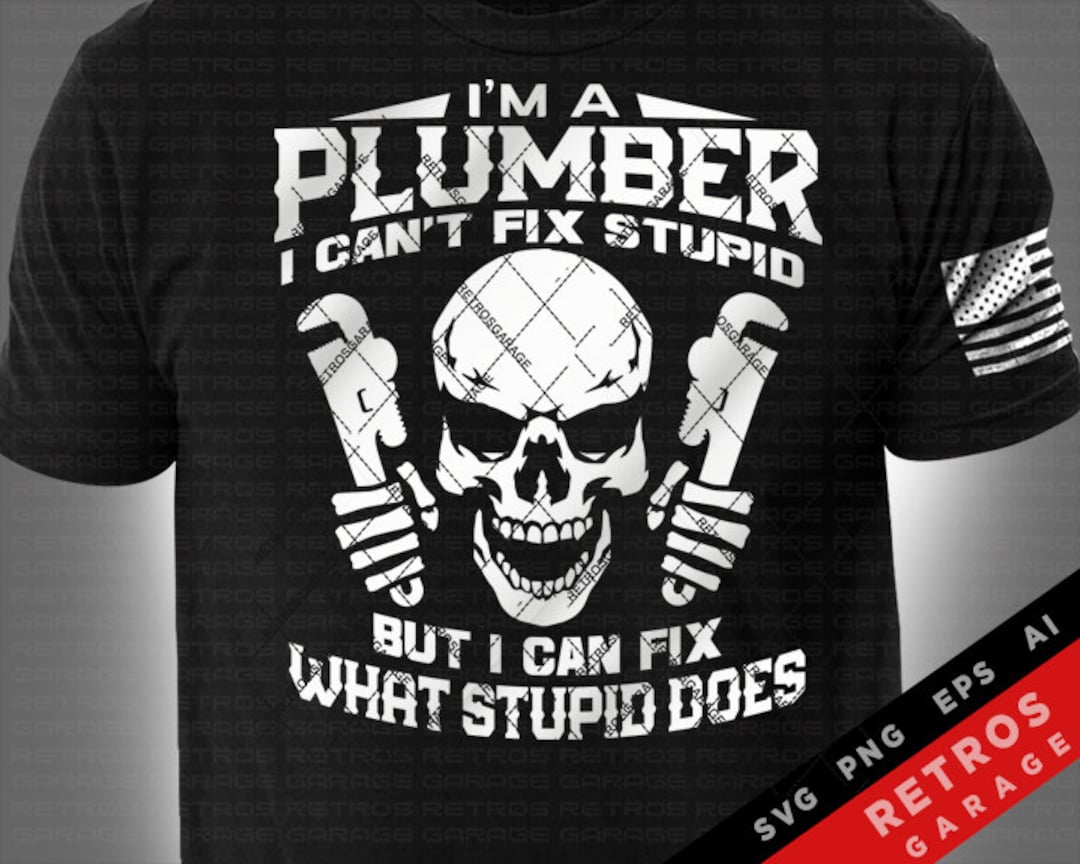 Plumber SVG PNG Pipefitter Design America Pipes Cut File Download ...