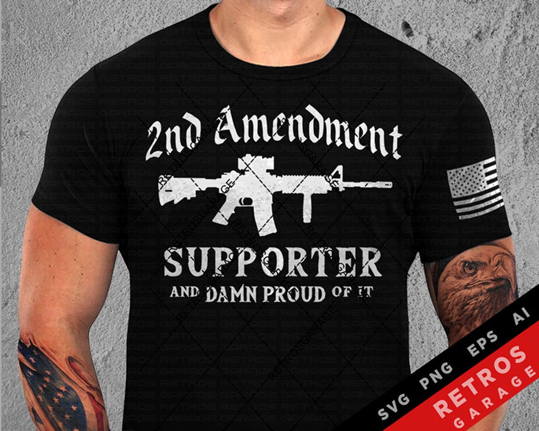 2nd Amendment Supporter SVG PNG Second Amendment Supporter Sublimation ...