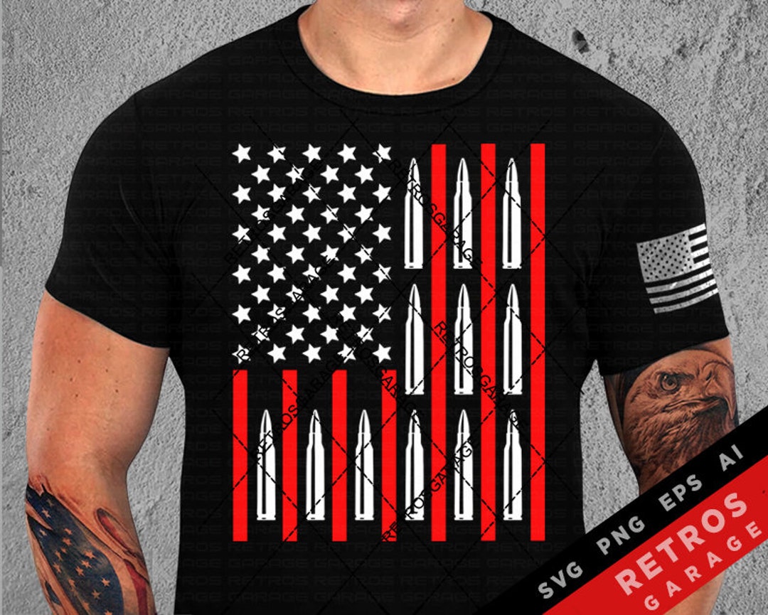 Ammo Flag SVG PNG Defend Second Amendment Sublimation Patriotic Print ...