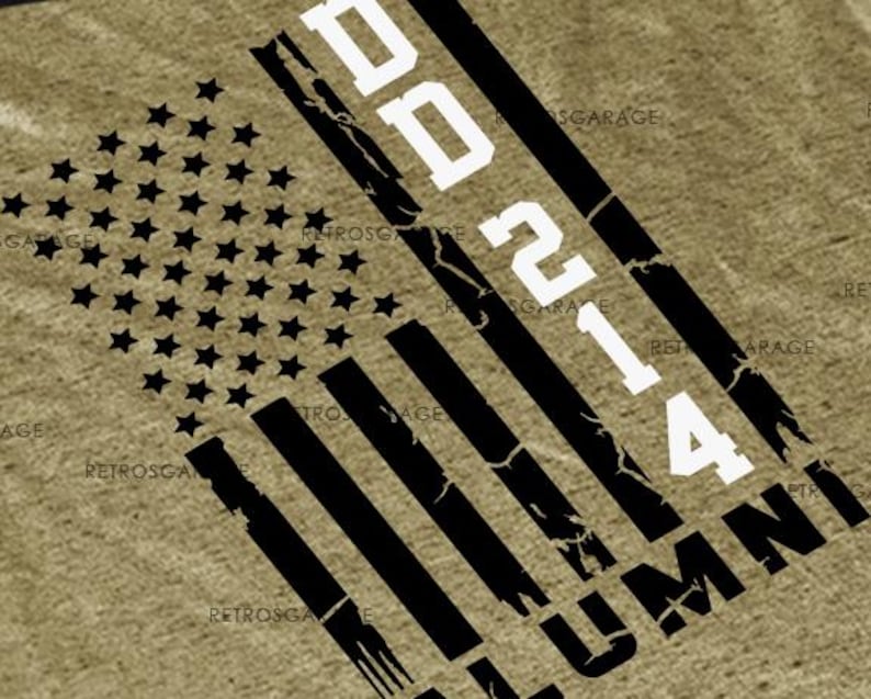 DD214 Alumni Veteran Design: Patriotic USA Flag (digital File) - Etsy