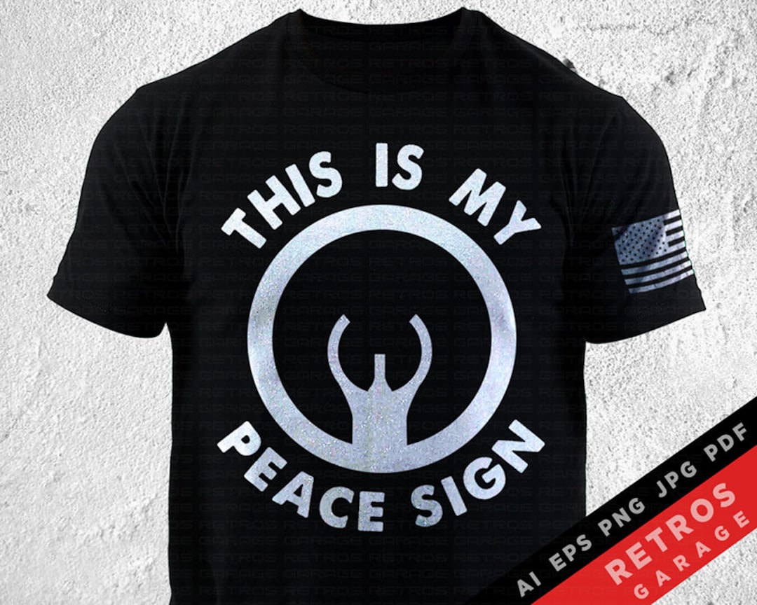 This is My Peace Sign 2nd Amendment PNG, Patriotic USA Print (digital ...