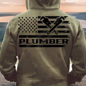 Plumber USA Flag SVG PNG Pipefitter Design America Pipes Cut File ...