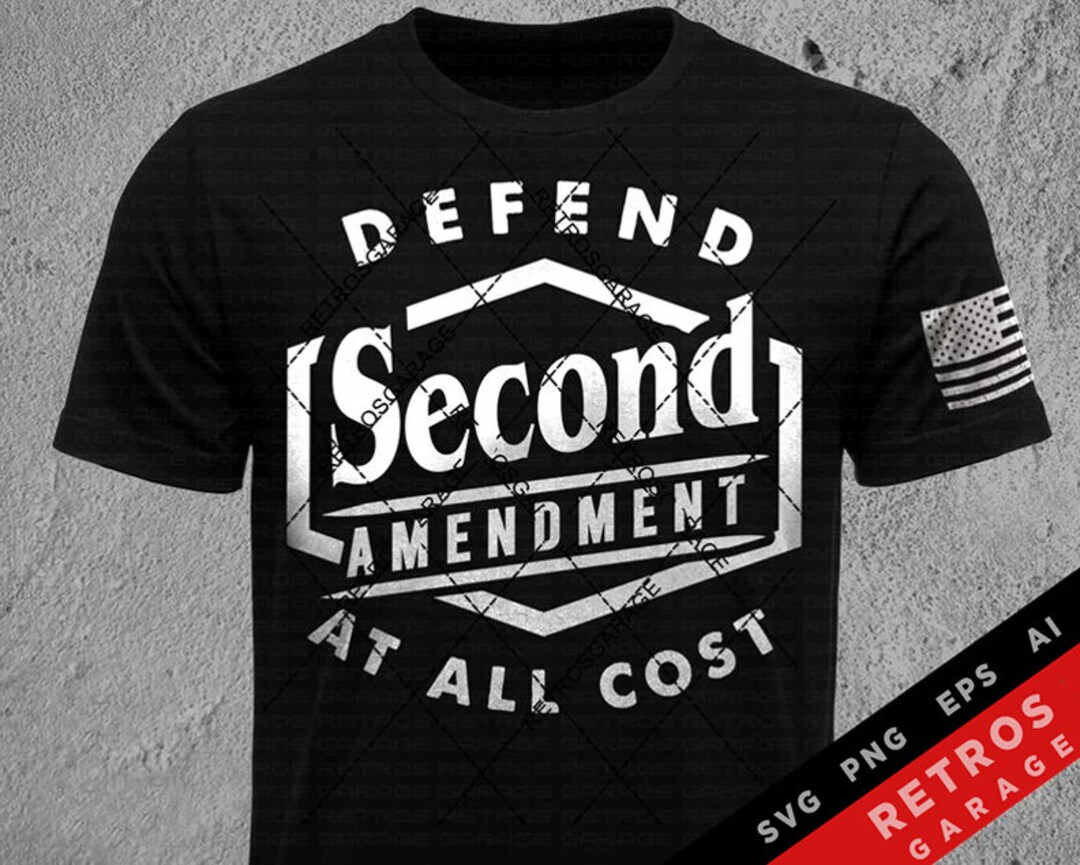 Defend Second Amendment SVG PNG at All Cost PNG Sublimation Patriotic ...