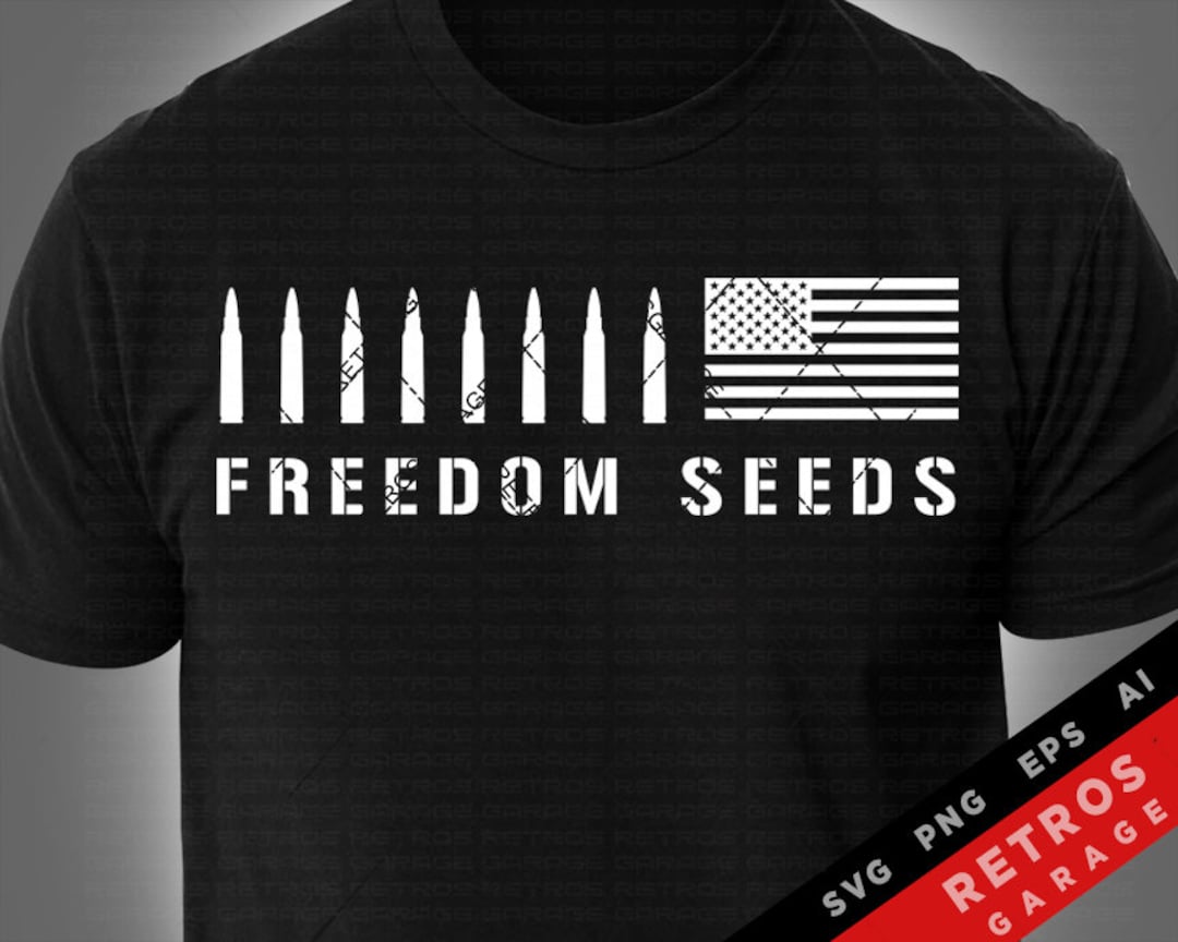 Freedom Seeds USA Flag SVG PNG Second Amendment Sublimation Patriotic ...