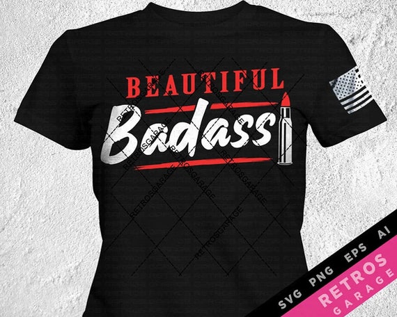 Beautiful Badass SVG PNG Second Amendment Gun Girl Sublimation | Etsy