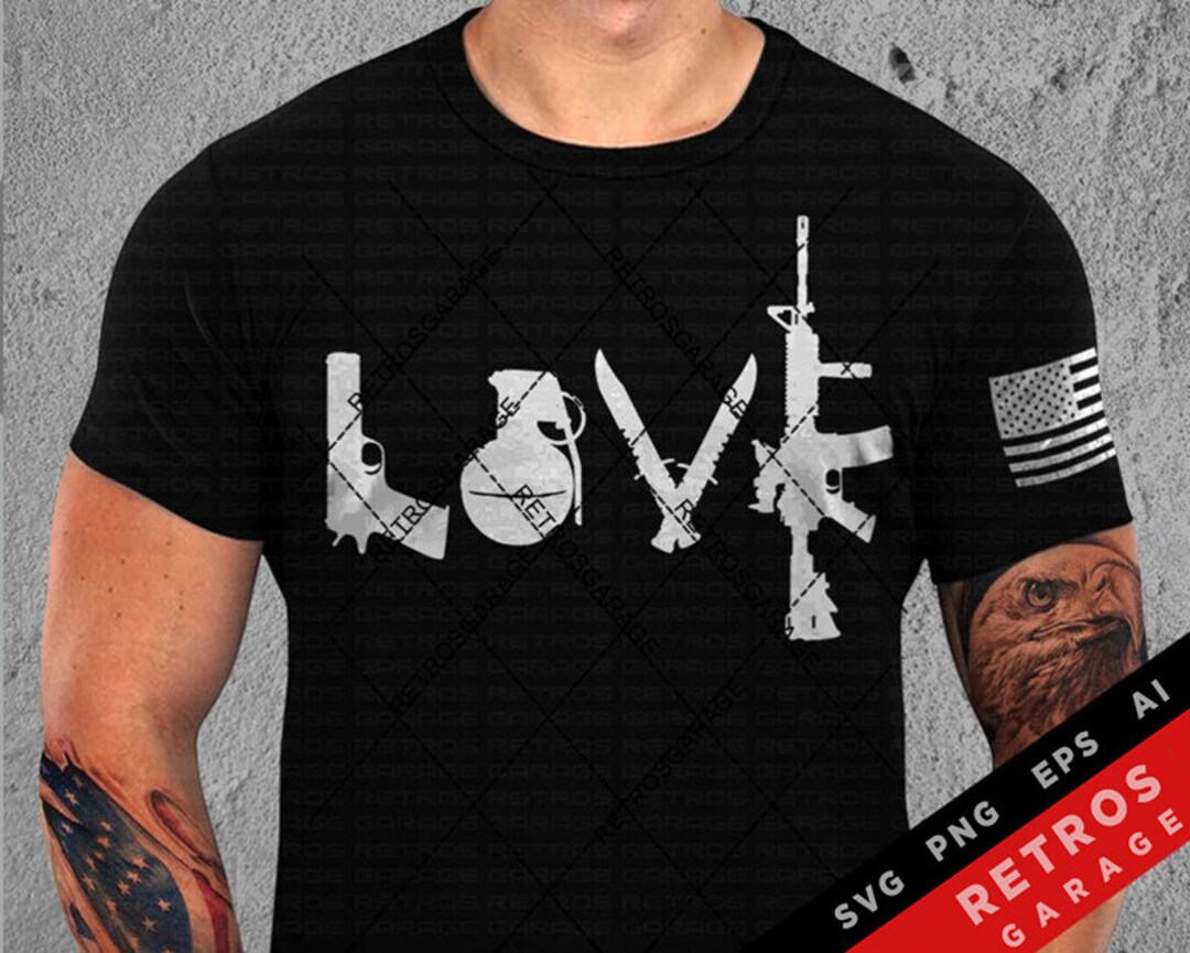 Love Tactical SVG PNG Defend Second Amendment Sublimation Patriotic ...