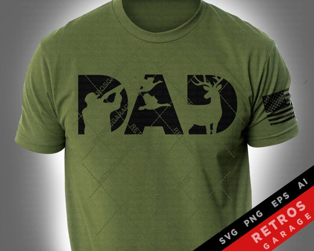 Dad Deer SVG PNG Flag Hunting Goose Waterfowl Second Amendment ...
