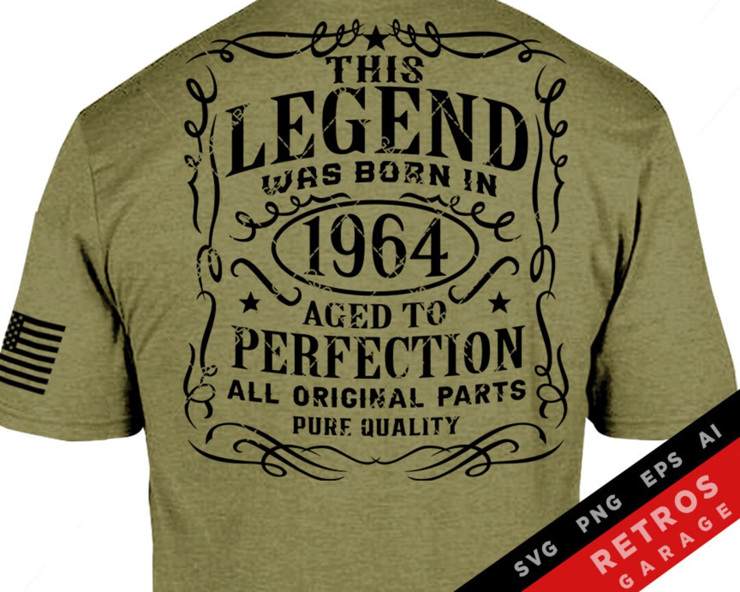 1964 Geburtstag SVG Diese Legende wurde 1964 geboren PNG Jahrgang 1964 ...