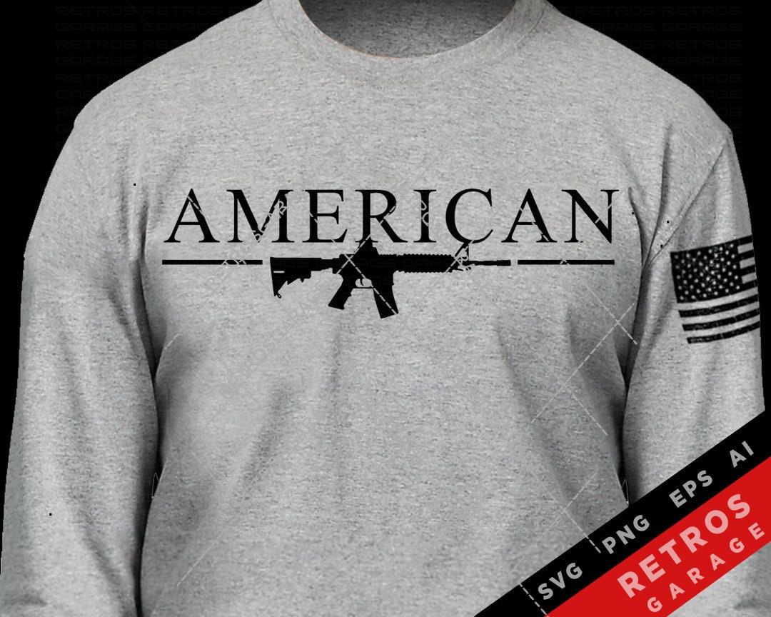 American Usa Rifle Flag Second Amendment SVG PNG Sublimation Patriotic ...