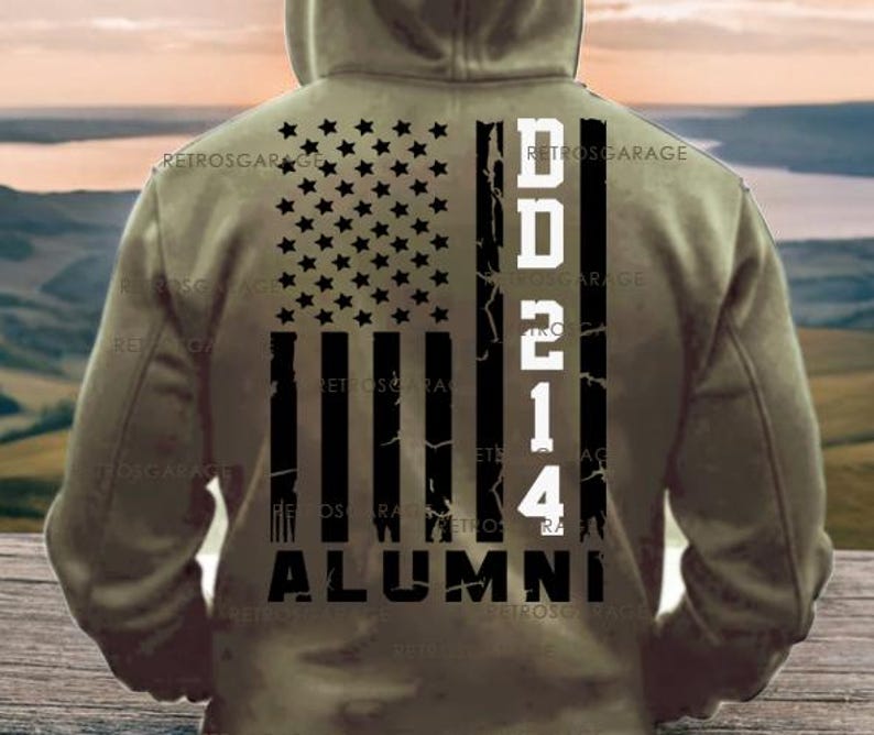 DD214 Alumni Veteran Design: Patriotic USA Flag (digital File) - Etsy