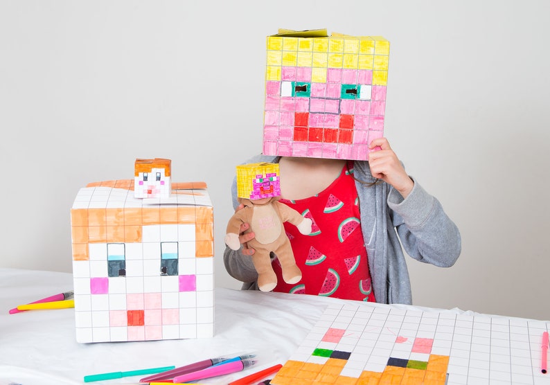Blank Boxhead for Gamers to Design Decorate and Play - Etsy