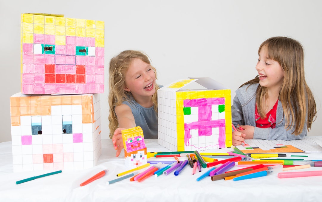 Boxhead Party Pack of 10 for the Price of 8 for the Perfect Minecraft Party - Etsy UK