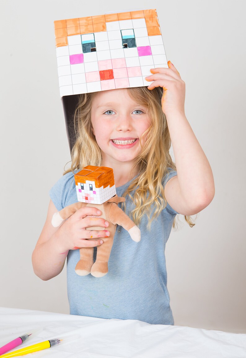 Blank Boxhead for Gamers to Design Decorate and Play - Etsy