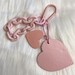 Heart Bag Charm Keychain Keyring Car Key Charm Pink - Etsy
