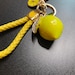 Lemon Keychain Bag Charm Key Ring Fob Yellow Gold With Strap - Etsy