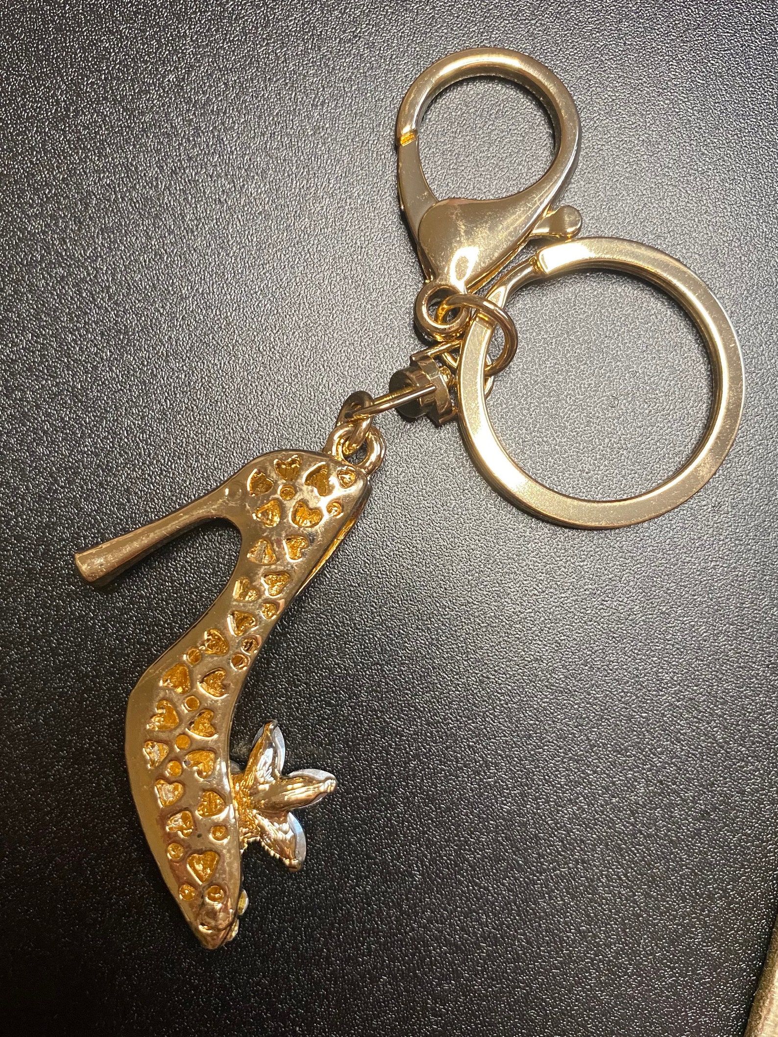 Crystal High Heel Shoe Bag Charm Keychain, Bling Bling Backpack Charm ...