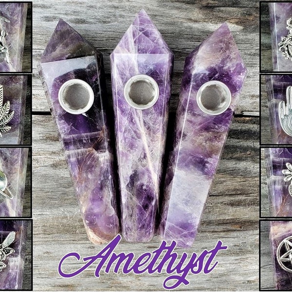 Purple Glass Pipe - Etsy