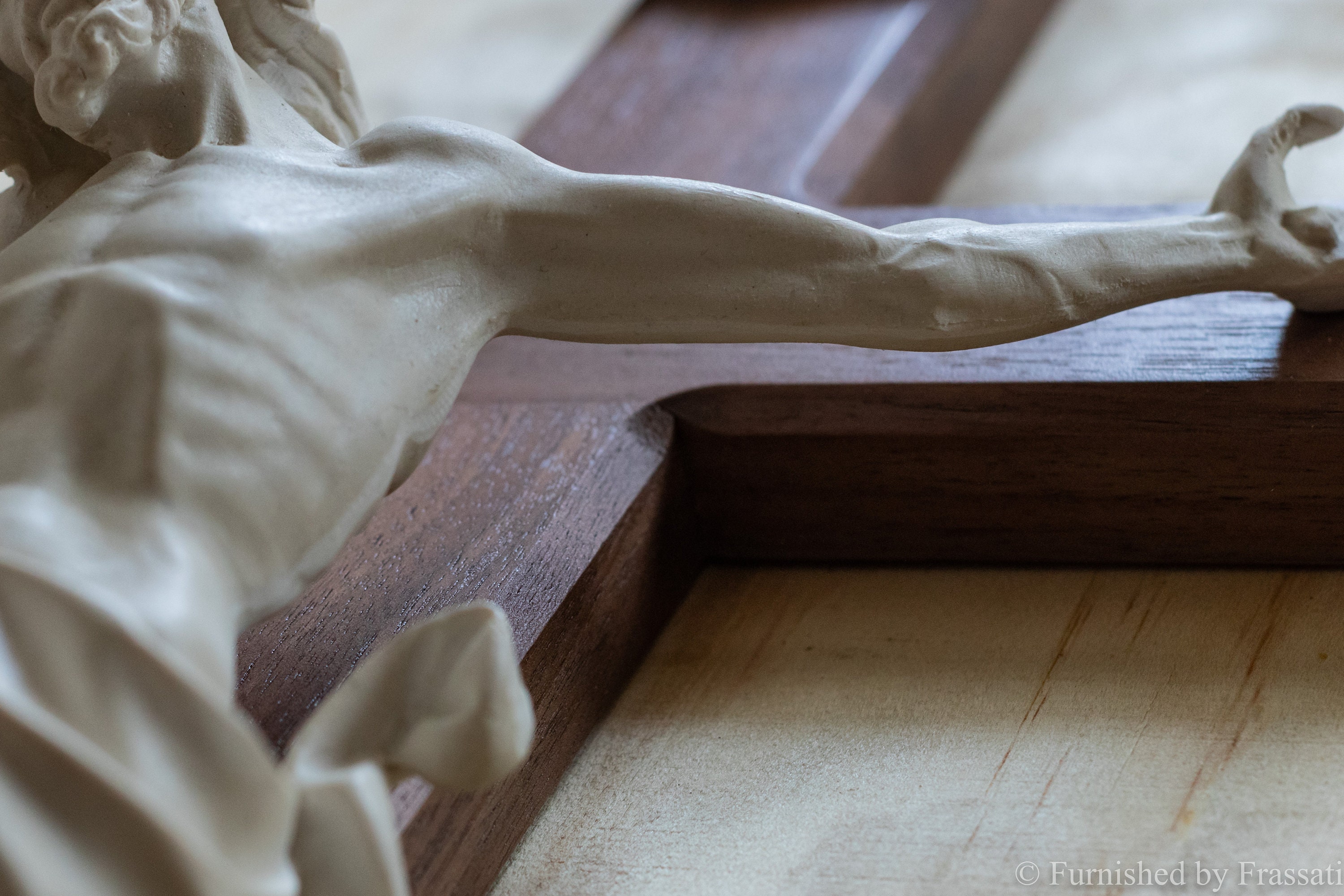 24 Large Wall Crucifix With White Corpus Wood Crucifix - Etsy
