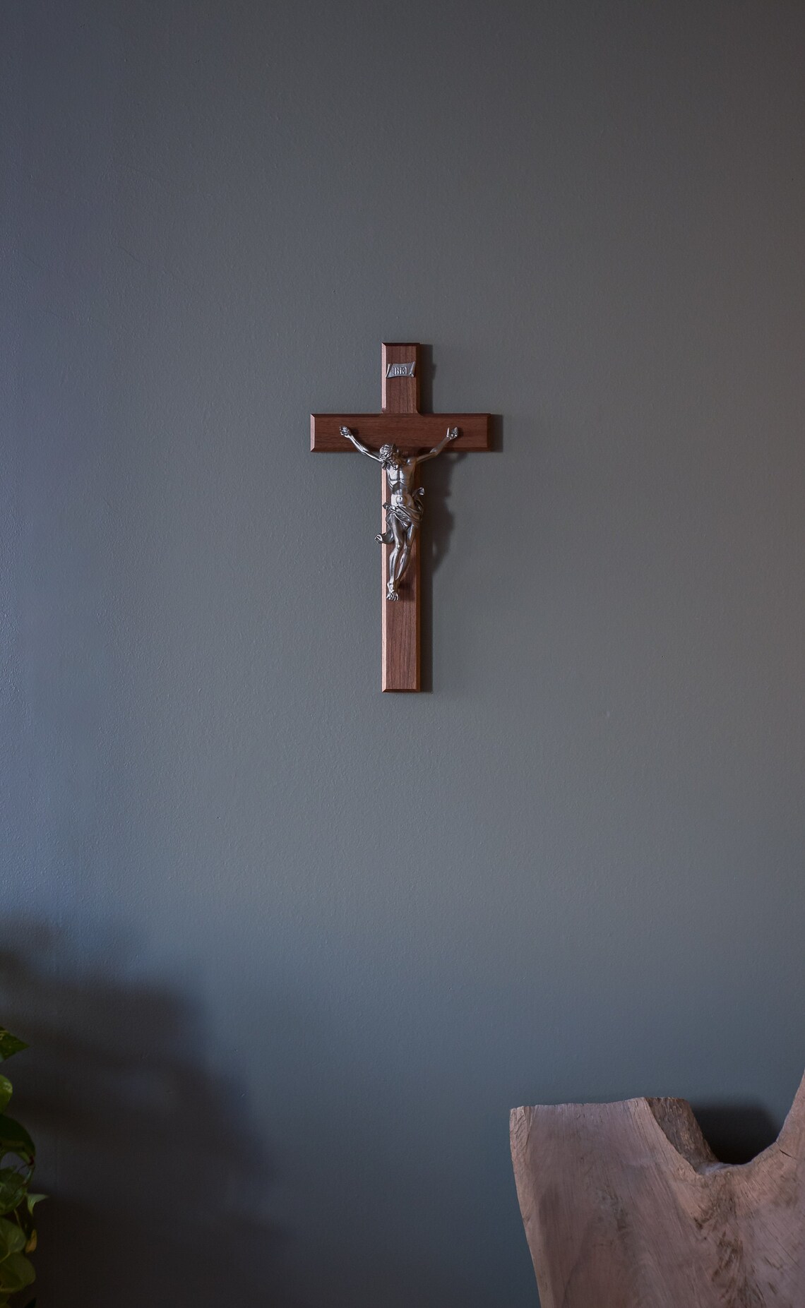 16 Large Wall Crucifix With Stainless Steel Corpus - Etsy