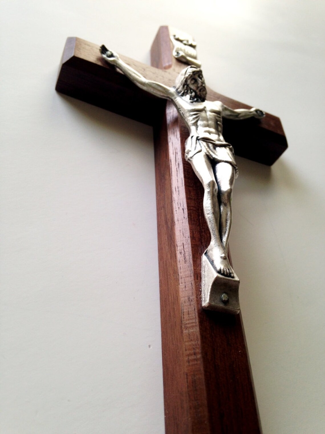 Wall Crucifix Wood Crucifix Baptism Gift Catholic Gift - Etsy