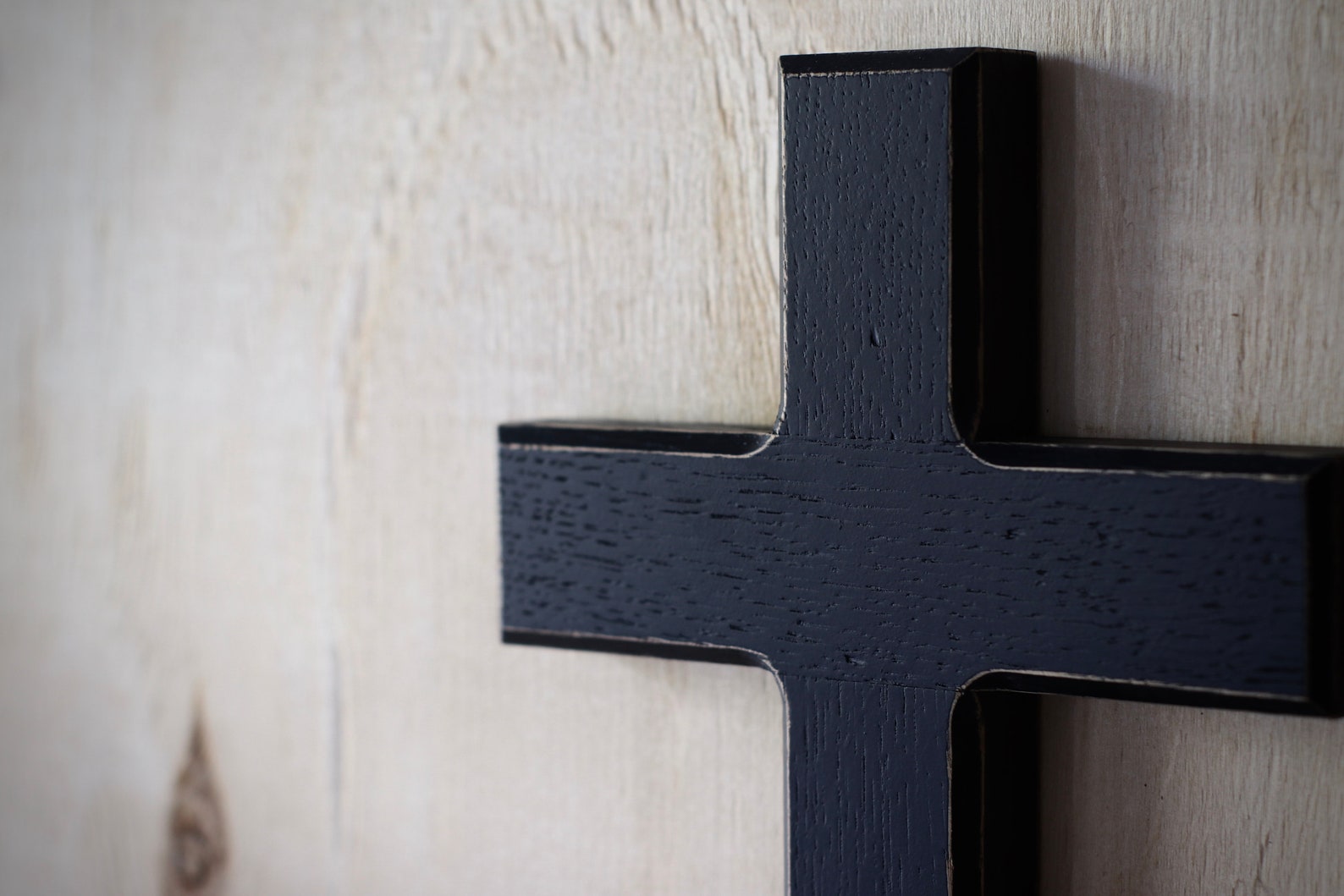 15 Distressed Black Wood Wall Cross Farmhouse Cross | Etsy