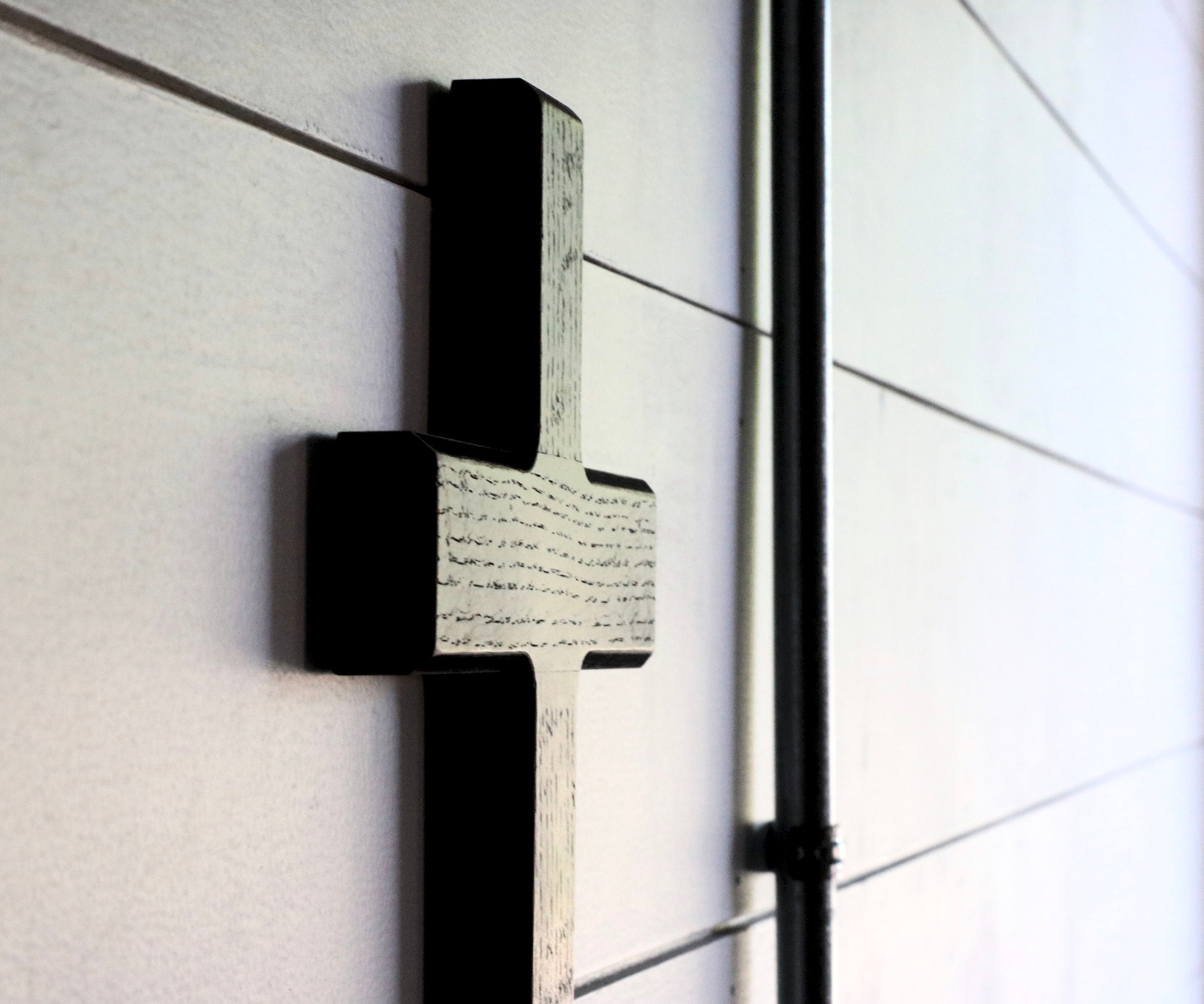 15 Distressed Black Wood Wall Cross Farmhouse Cross - Etsy