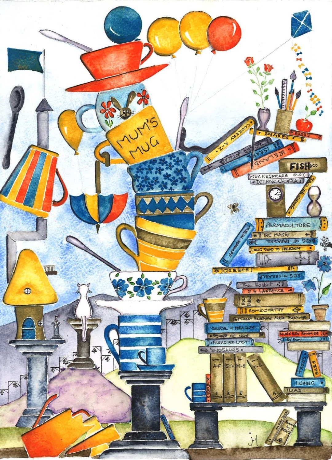 Teacup Tower Dreamscape - Etsy