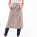 Linen Cafe Apron Linen Half Apron Linen Apron Classic Linen - Etsy