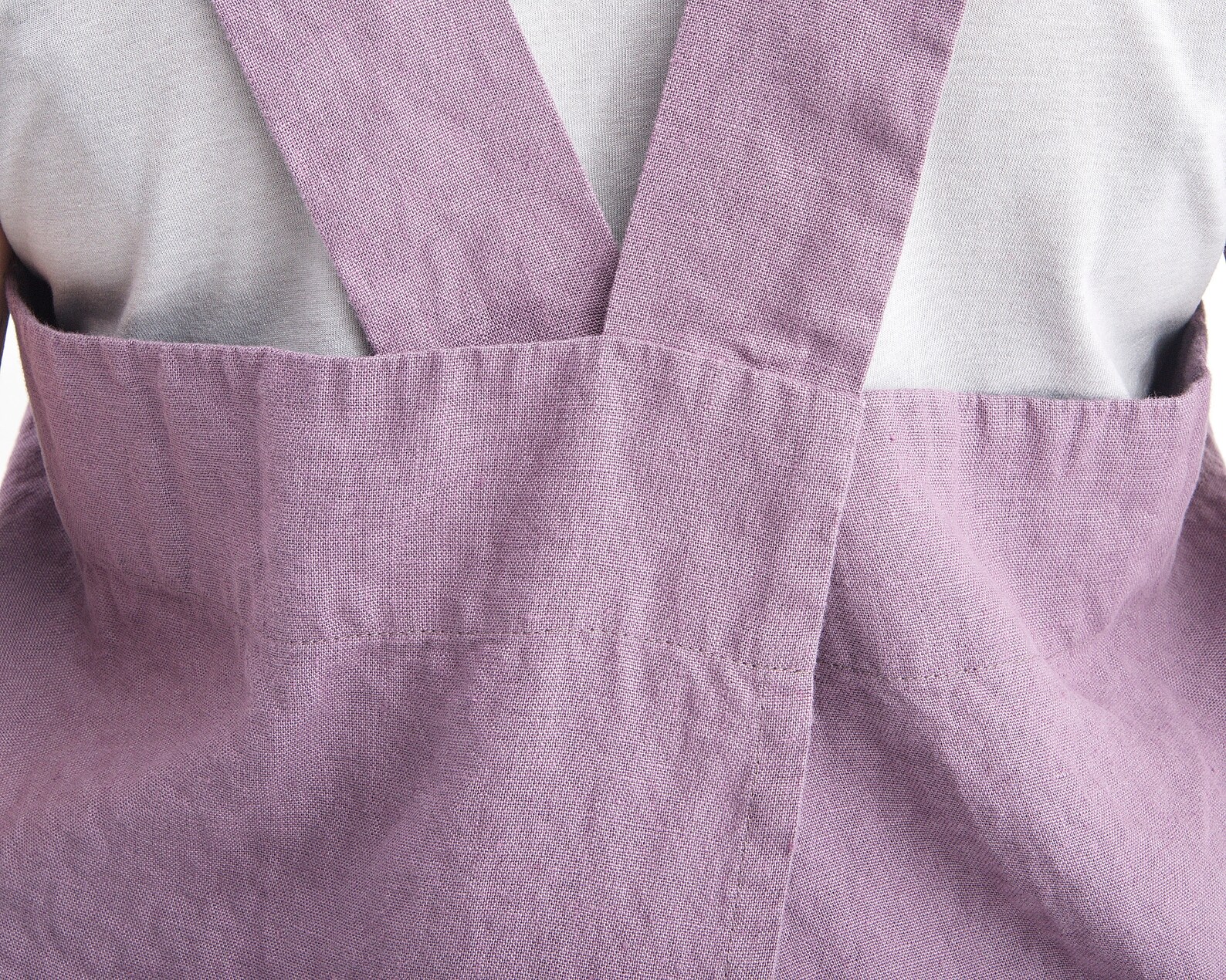 Linen Apron Japanese Style Linen Apron Cross Back Linen | Etsy