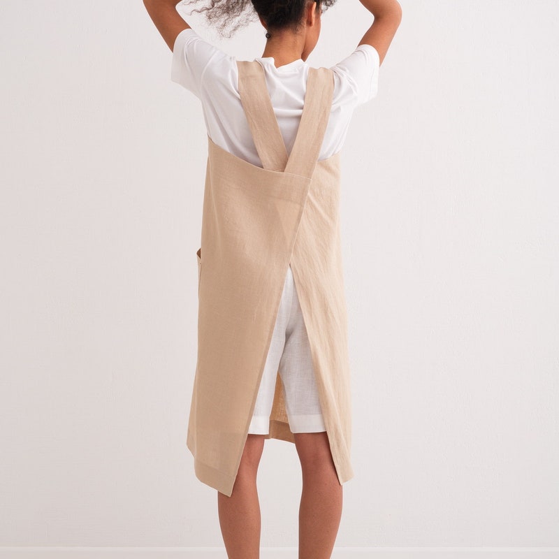 Natural Linen Apron - Etsy