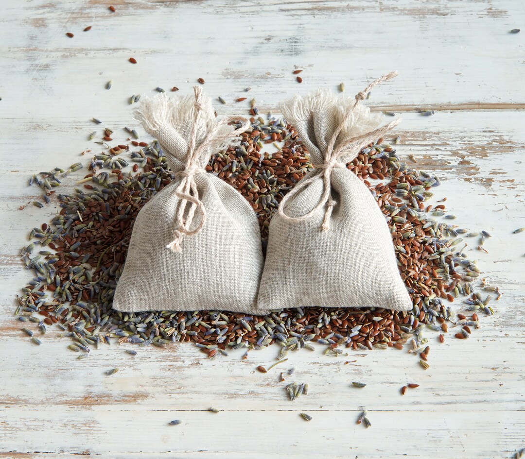 Lavender Sachets Bags, Set of 2 Bags, Linen Sachets, French Lavender ...