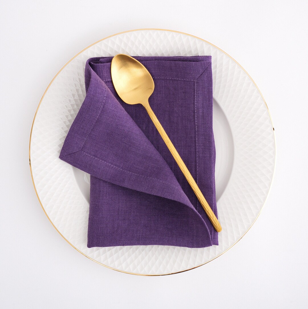 Linen Napkins Set, Elegant Table Napkins, Fine Dining Napkins With ...